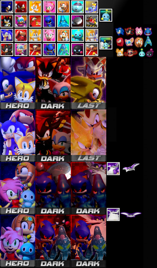 CGI Character Select Icons (Character Select Plus) Mod for Sonic ...