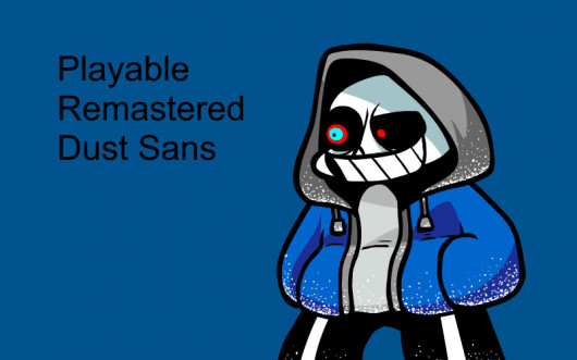 Playable Dust Sans Remastered Mod for Friday Night Funkin' | FNF Mods