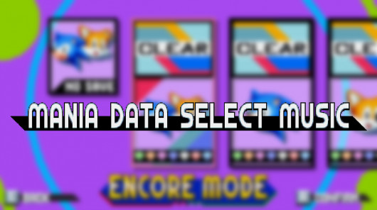 Mania Data Select Music Mod for Sonic 3 A.I.R. | S3AIR Mods