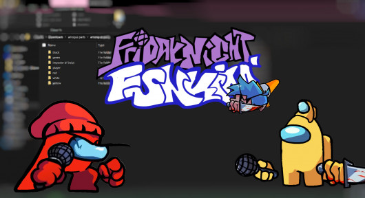 Among us parts Mod for Friday Night Funkin' | FNF Mods