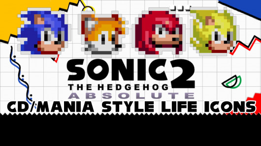 CD/Mania Style Life Icons [Sonic The Hedgehog 2 Absolute] [Mods]
