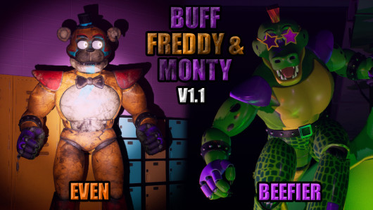 Buff Freddy & Monty Mod for Five Nights at Freddy's: Security Breach ...