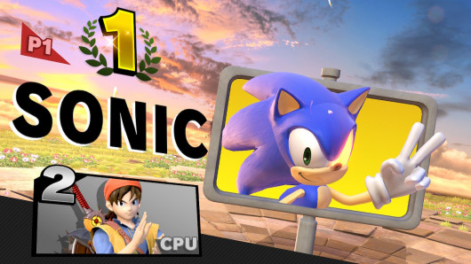 Sonic Signpost Victory Pose Mod for Super Smash Bros. Ultimate | SSBU Mods
