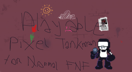 Playable Pixel Tankman for Normal FNF Mod for Friday Night Funkin ...