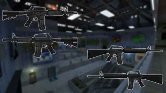 HEAT - Colt Model 733 & M16A1 with A2 handguard Mod for Counter-Strike ...