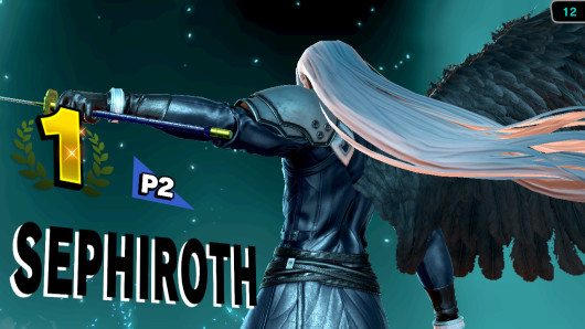 Blue Fire for Sephiroth's Victory Screen Mod for Super Smash Bros. Ultimate | SSBU Mods