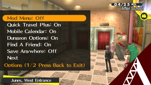 P4G Custom Sub Menu Mod for Persona 4 Golden PC (32 Bit) | P4G PC 32 Mods
