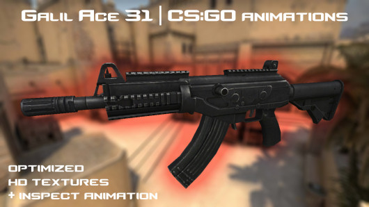 Galil Ace 31 | CS:GO animations Mod for Counter-Strike 1.6 | CS1.6 Mods