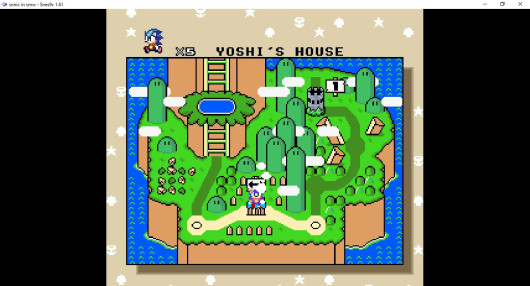 Sonic in SMW Mod for Super Mario World | SMW Mods
