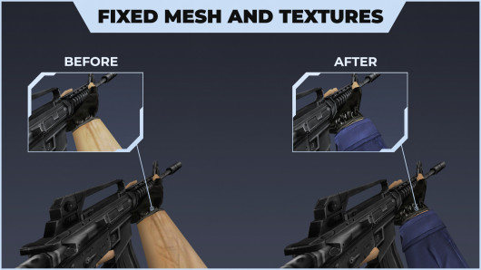 Fixed Weapons Pack with CT Sleeves Mod for Counter-Strike 1.6 | CS1.6 Mods