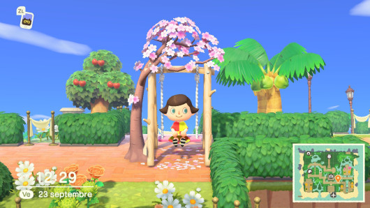 Katie's Sakura Swing Mod for Animal Crossing: New Horizons | ACNH Mods