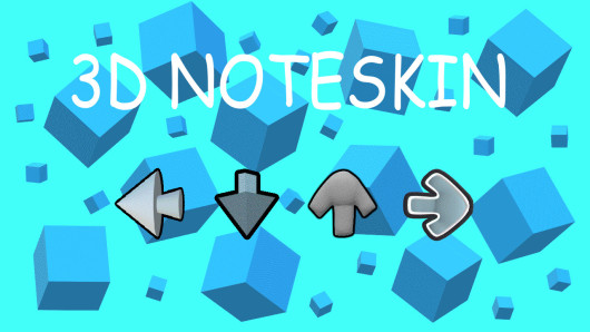 3D NOTESKIN PACK Mod for Friday Night Funkin' | FNF Mods
