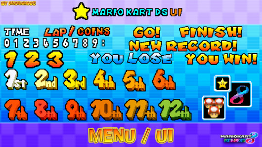 Mario Kart DS UI Mod for Mario Kart 8 Deluxe | MK8D Mods