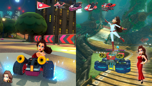 Full Pauline set over Pink Gold Peach Mod for Mario Kart 8 Deluxe ...