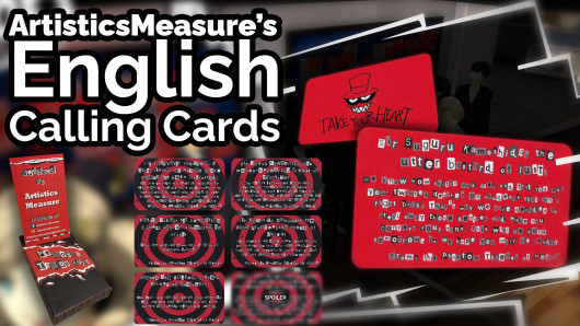 ArtisticsMeasure's English Calling Cards Mod for Persona 5 Royal (PC) | P5R (PC) Mods