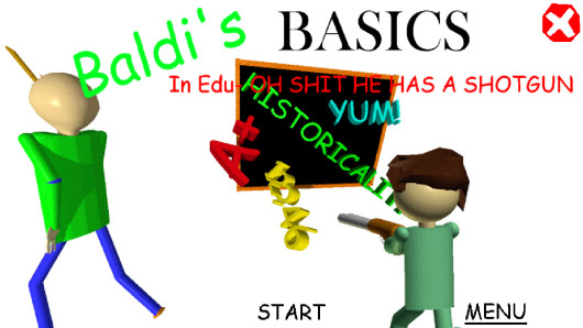 Baldi's Basics But You Have A Gun Mod for Baldi's Basics | Baldi Mods