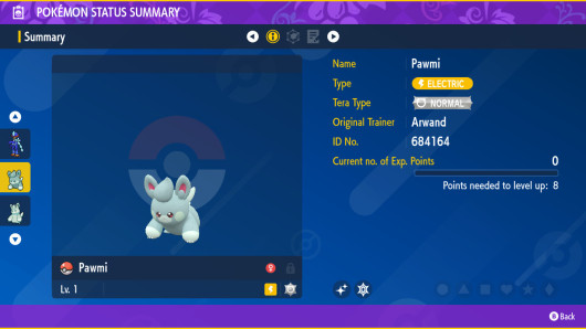 Shiny Pawmi Line Iced [Pokemon Scarlet & Violet] [Mods]