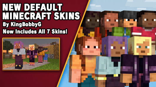 New Default Minecraft Skins Mod for Super Smash Bros. Ultimate | SSBU Mods