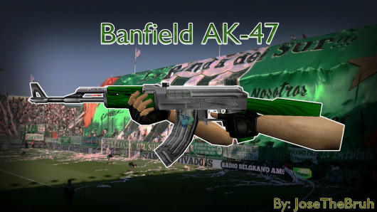 BANFIELD AK-47 (with try's sticker) Mod for Counter-Strike 1.6 | CS1.6 Mods