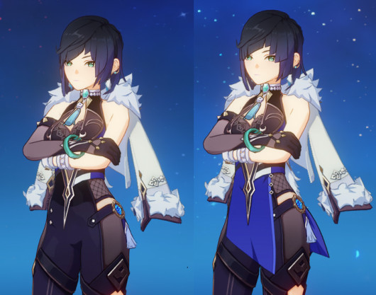 Yelan HairCut + Less Clothes [Genshin Impact] [Mods]