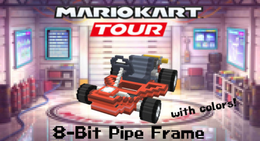 MKT 8-Bit Pipe Frame and Tires (with colors) Mod for Mario Kart 8 ...