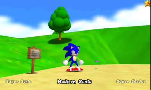 Sonic Skin Swap (sm64ex-coop) Mod for Super Mario 64 PC Port | SM64 PC Mods