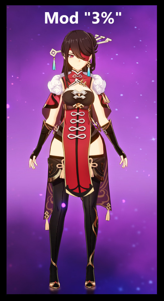 Beidou "3%" Thiccer + 4k + 8 Variants + 2 Versions Mod for Genshin Impact | GI Mods