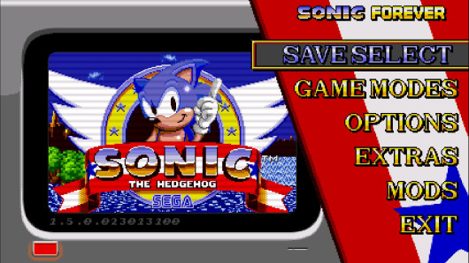 Main Menu Sprites Overhaul Mod for Sonic the Hedgehog Forever | S1F Mods