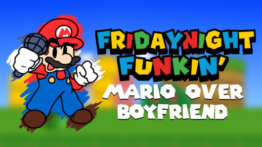 Mario Over Boyfriend Mod for Friday Night Funkin' | FNF Mods