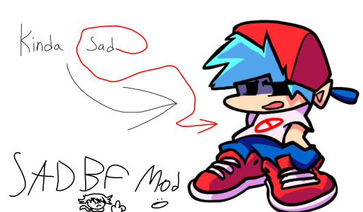 (REMASTER) Sad Boyfriend :( + FLA Mod for Friday Night Funkin' | FNF Mods