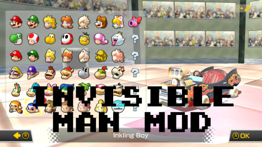 Invisible man (Inkling boy) Mod for Mario Kart 8 Deluxe | MK8D Mods