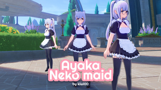 Ayaka | Neko Maid Mod for Genshin Impact | GI Mods