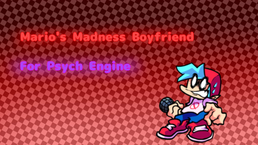 Mario's Madness Boyfriend for Psych Engine Mod for Friday Night Funkin ...
