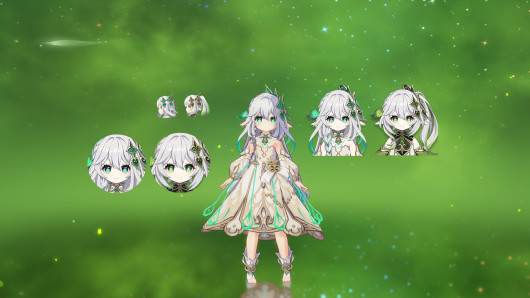 Icons - Lesser Lord Rukkhadevata/Nahida Long Hair Mod for Genshin ...