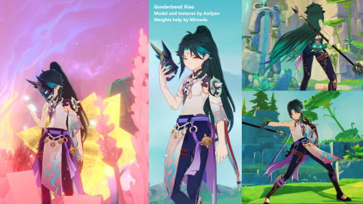 Xiao Genderbend - SFW version Mod for Genshin Impact | GI Mods