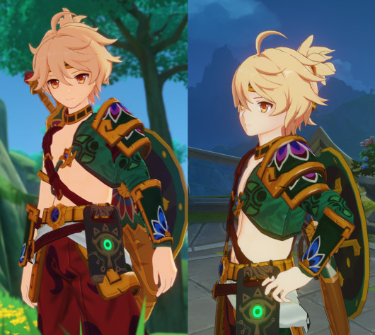 Aether Link Desert Voe Set Mod Mod for Genshin Impact | GI Mods