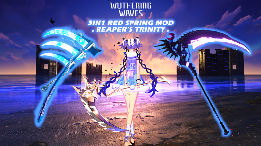Woju - 3in1 Glowing Scythes Replacing Red Spring Mod for Wuthering ...