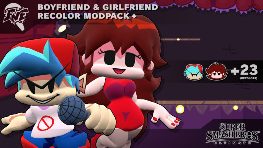 BJoji128 - Boyfriend & Girlfriend Recolor Modpack Mod for Super Smash ...