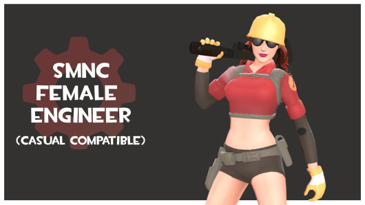 SMNC Female Engineer (Casual Compatible) Mod for Team Fortress 2 | TF2 Mods