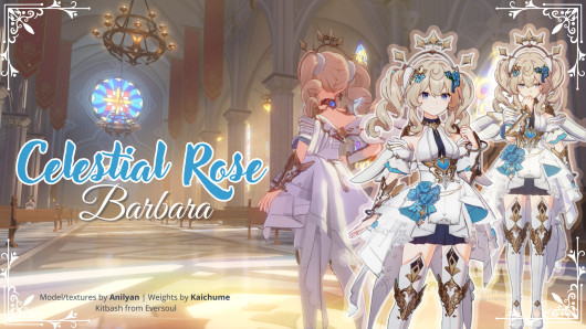 Celestial Rose Barbara Mod for Genshin Impact | GI Mods