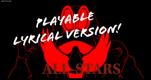 ALL-STARS with lyrics! Mod for Friday Night Funkin' | FNF Mods