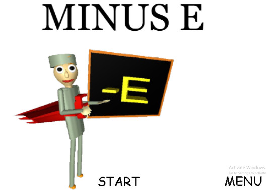 MINUS E Mod for Baldi's Basics | Baldi Mods