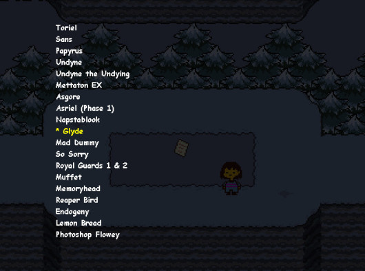 Undertale With A Boss Menu Mod for UNDERTALE | UT Mods