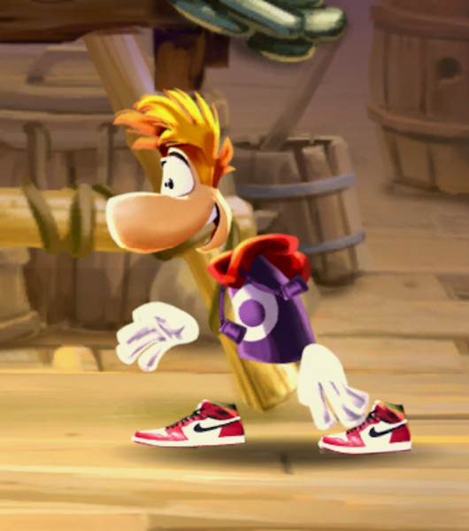 Rayman Jordan Air 1 Shoes Mod for Rayman Legends | RL Mods
