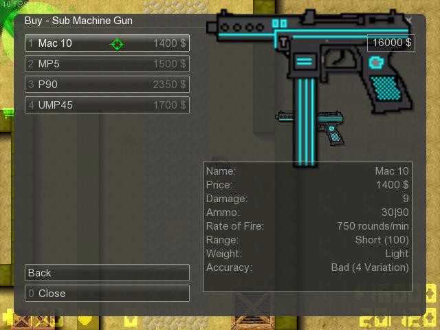 Blue Tron Tec-9 [CS2D] [Mods]