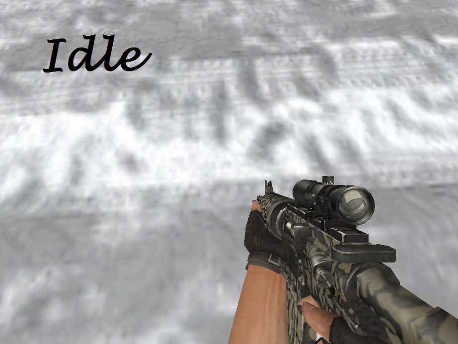 CSO's Camo M4A1 Scope On Brain's BF3 Animation Mod for Counter-Strike ...