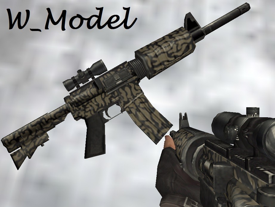 CSO's Camo M4A1 Scope On Brain's BF3 Animation Mod for Counter-Strike ...