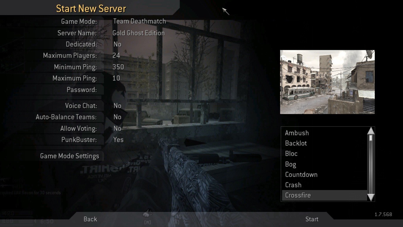 Ghost Gold Edition Menu for Mp Mods [Call of Duty 4: Modern Warfare] [Mods]