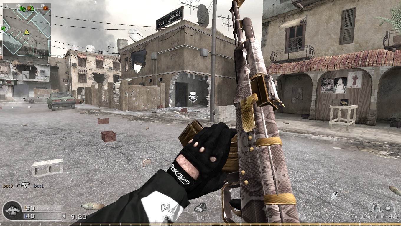 AK-47 Gold Snake [Call of Duty 4: Modern Warfare] [Mods]