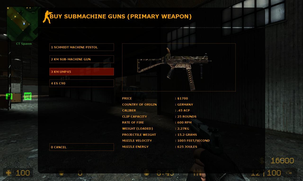 CSO UMP45'Snake Mod for Counter-Strike: Source | CS:S Mods